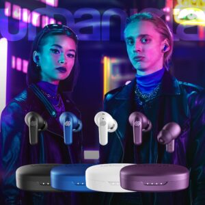 Urbanista Wireless Earphones | Wireless Earbuds with Microphone | 70ms Low Latency Gaming Earbuds | Dual-Mode Bluetooth Earphones | Fast Charge USB-C Earphones | 32 H Playtime | Seoul, Midnight Black