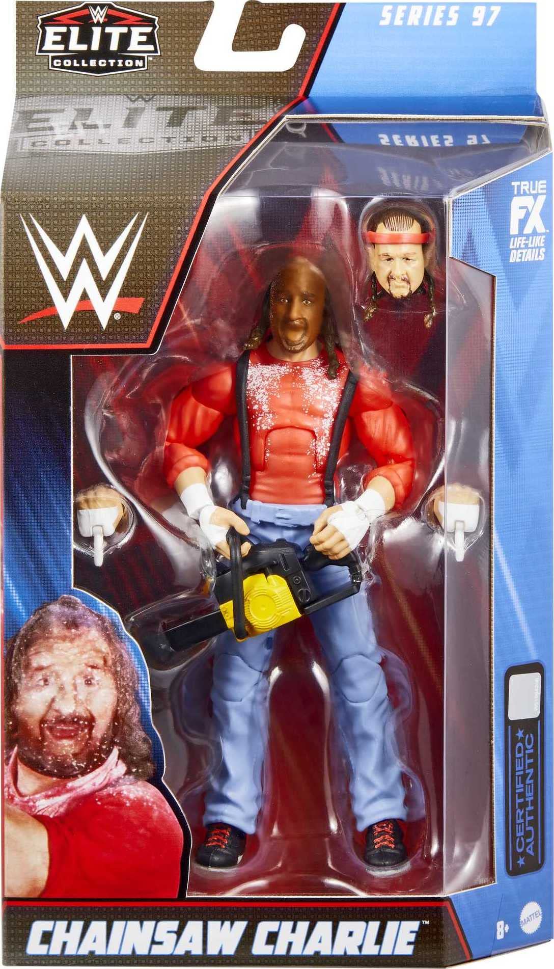 Mattel WWE Chainsaw Charlie Elite Collection Action Figure with Accessories, Articulation & Life-like Detail, 6-inch