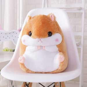 Hgplvxj Hamster Plush Toy, Hamster Stuffed Animal Plush Pillow Birthday Xmas Gift for Kids (Brown 15.7''x11.8'')