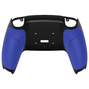 Blue Performance Rubberized Grip Redesigned Back Shell for PS5 Controller eXtremerate Rise & RISE4 Remap Kit - Controller & Rise Remap Board NOT Included