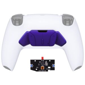 extremerate turn rise to rise4 kit – redesigned galactic purple k1 k2 k3 k4 back buttons housing & remap pcb board for ps5 controller rise & rise4 remap kit - other accessories not included