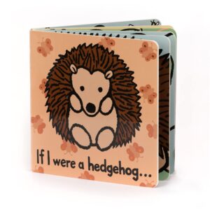 jellycat if i were a hedgehog: a touch and feel board book children's book | baby gift