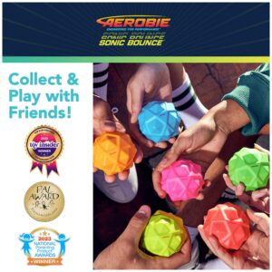 Aerobie Sonic Bounce Ball, Spiky Bouncy Balls for Kids & Kids Toys, Outdoor Games & Birthday Party Favors for Kids & Teens Aged 8 & Up, 3-Pack