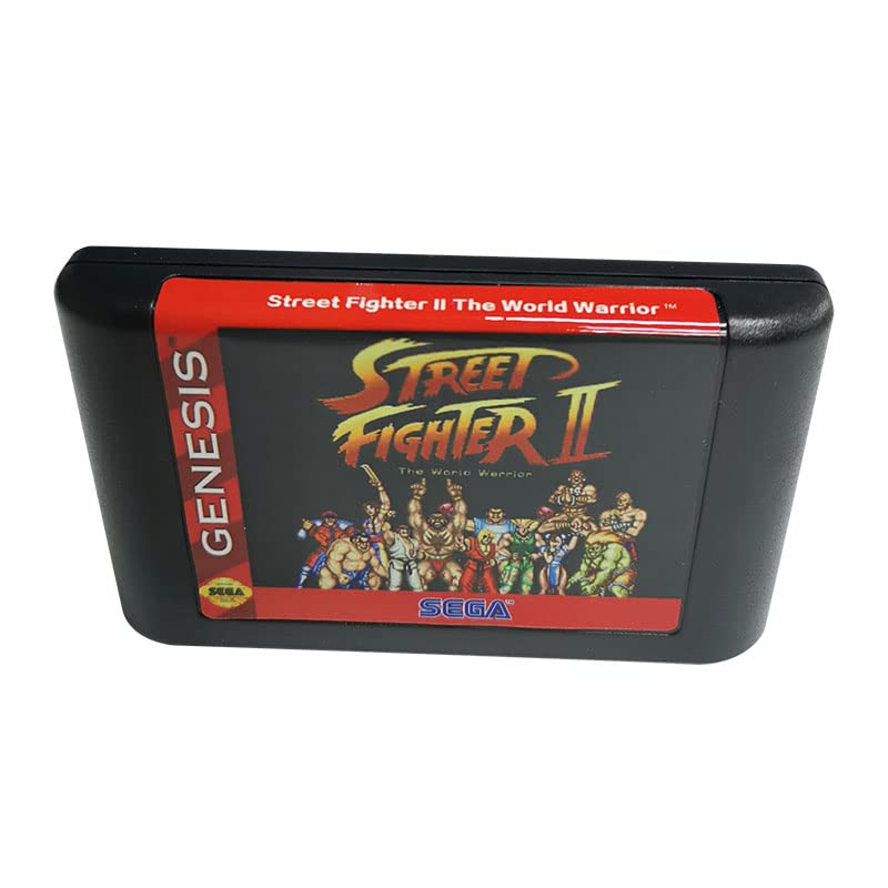 Street Fighter II The World Warrior Video Game Card for Sega Megadrive Genesis Game Cartridge