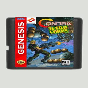 contra hard corps ntsc-u 16 bit md game card for sega mega drive for genesis