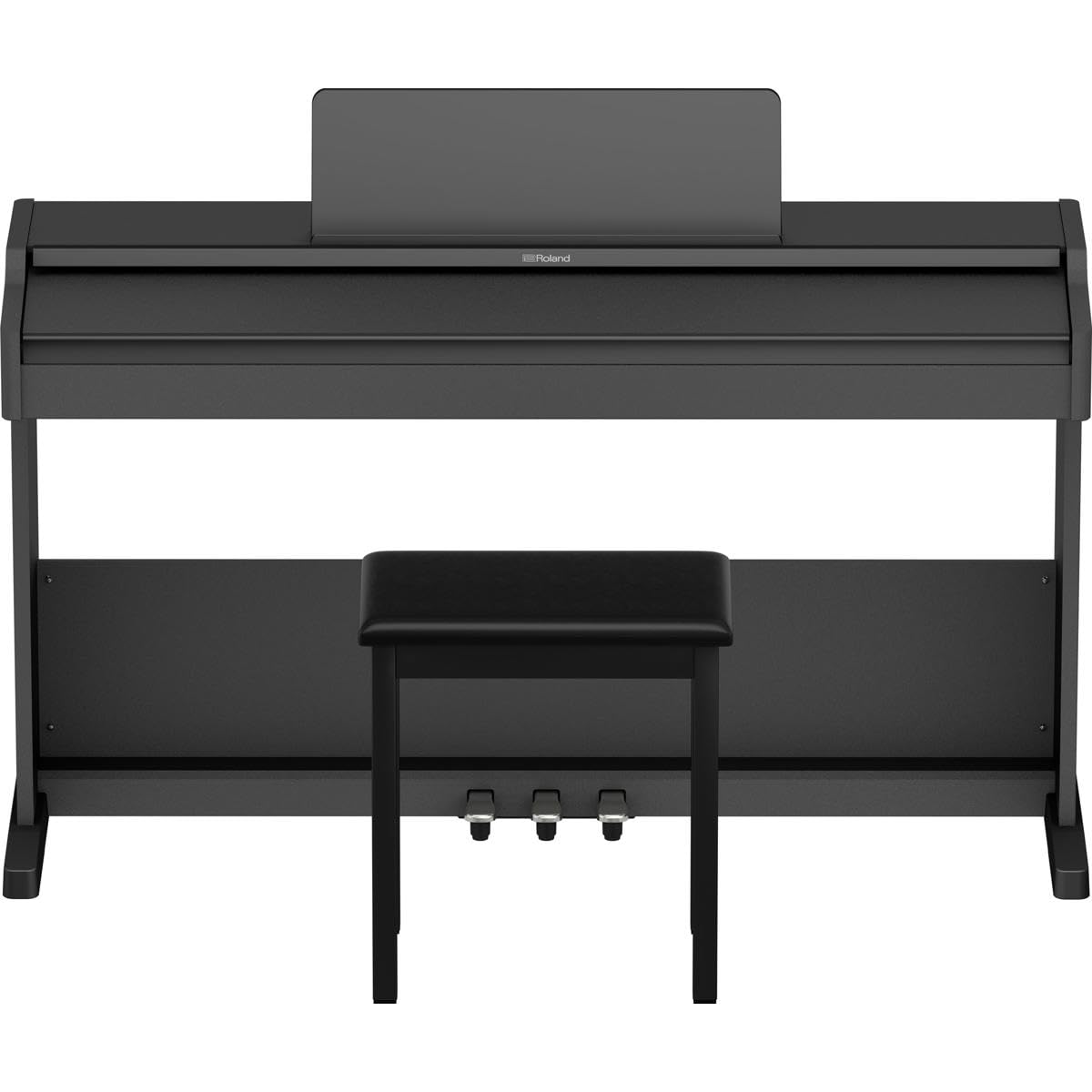 Roland RP107 Digital Compact and Affordable Home Piano with Traditional Upright Styling | Perfect for Beginners |Onboard Bluetooth & More,Black