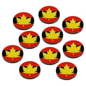 litko world war two miniature wargames 25mm national faction token | country game pieces compatible with bolt action (10) (canadian commonwealth)