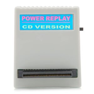 game cheat cartridge, replacement game cheat cartridge plug and play power replay action card compatible for ps1, for ps game consoles accessories