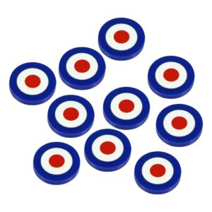 litko world war two miniature wargames national faction token game pieces compatible with bolt action (10) (united kingdom raf)