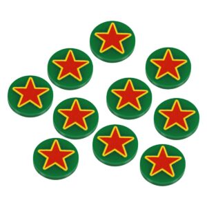 litko world war two miniature wargames national faction token game pieces compatible with bolt action (10) (russia red army)