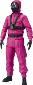 tamashii nations - squid game - masked soldier, bandai spirits s.h.figuarts action figure