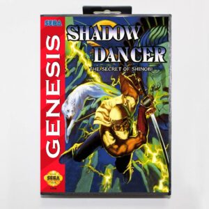 shadow dancer the secret of shinobi game cartridge 16 bit md game card with retail box for sega mega drive for genesis