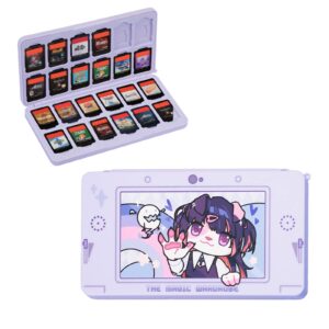 geekshare portable switch game card case-switch game holder case with 24 game card slots-game card carrying storage box compatible with nintendo switch- magic wardrobe