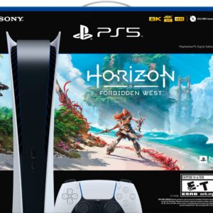 Playstation 5 Digital Edition PS5 Console Horizon Forbidden West Bundle (^Disc Free) - U Deal (Renewed)