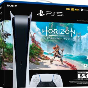 Playstation 5 Digital Edition PS5 Console Horizon Forbidden West Bundle (^Disc Free) - U Deal (Renewed)