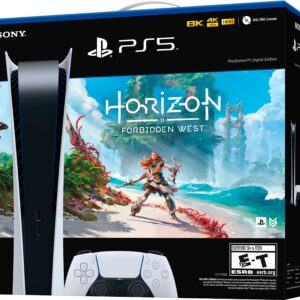 Playstation 5 Digital Edition PS5 Console Horizon Forbidden West Bundle (^Disc Free) - U Deal (Renewed)