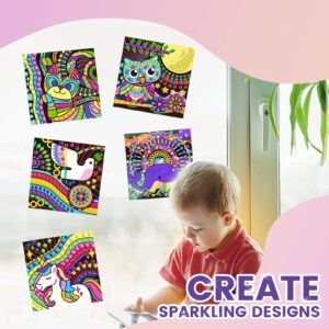 Innofans Suncatcher Gem Art Kits For Kids - Diamond Painting Kits Window Art With 5pcs Designs, Diamond Painting Window Art, Arts & Crafts, 7 Year Old Girl Gifts, Crafts For Girls Ages 8-12, 6-9, 9-12