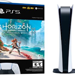 Playstation 5 Digital Edition PS5 Console Horizon Forbidden West Bundle (^Disc Free) - U Deal (Renewed)