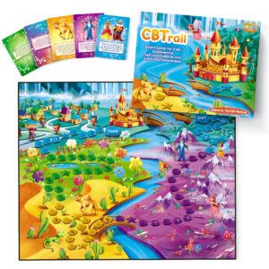 CBTrail Therapy Game for Kids - CBT Emotional Game to Develop Social Skills and Emotional Intelligence - Recovery Board Game for Counselors, Anger, Occupational and Group Therapy, ADHD, and Autism