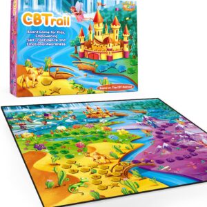 CBTrail Therapy Game for Kids - CBT Emotional Game to Develop Social Skills and Emotional Intelligence - Recovery Board Game for Counselors, Anger, Occupational and Group Therapy, ADHD, and Autism