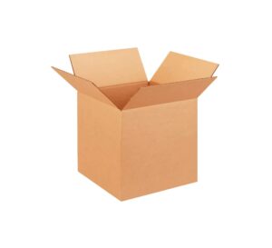 bannerbuzz shipping corrugated box, 100% recyclable, made of double wall b+c flute corrugated fiberboard in natural brown kraft paper with ect 34# (24" l x 24" w x 24" h, pack of 100)