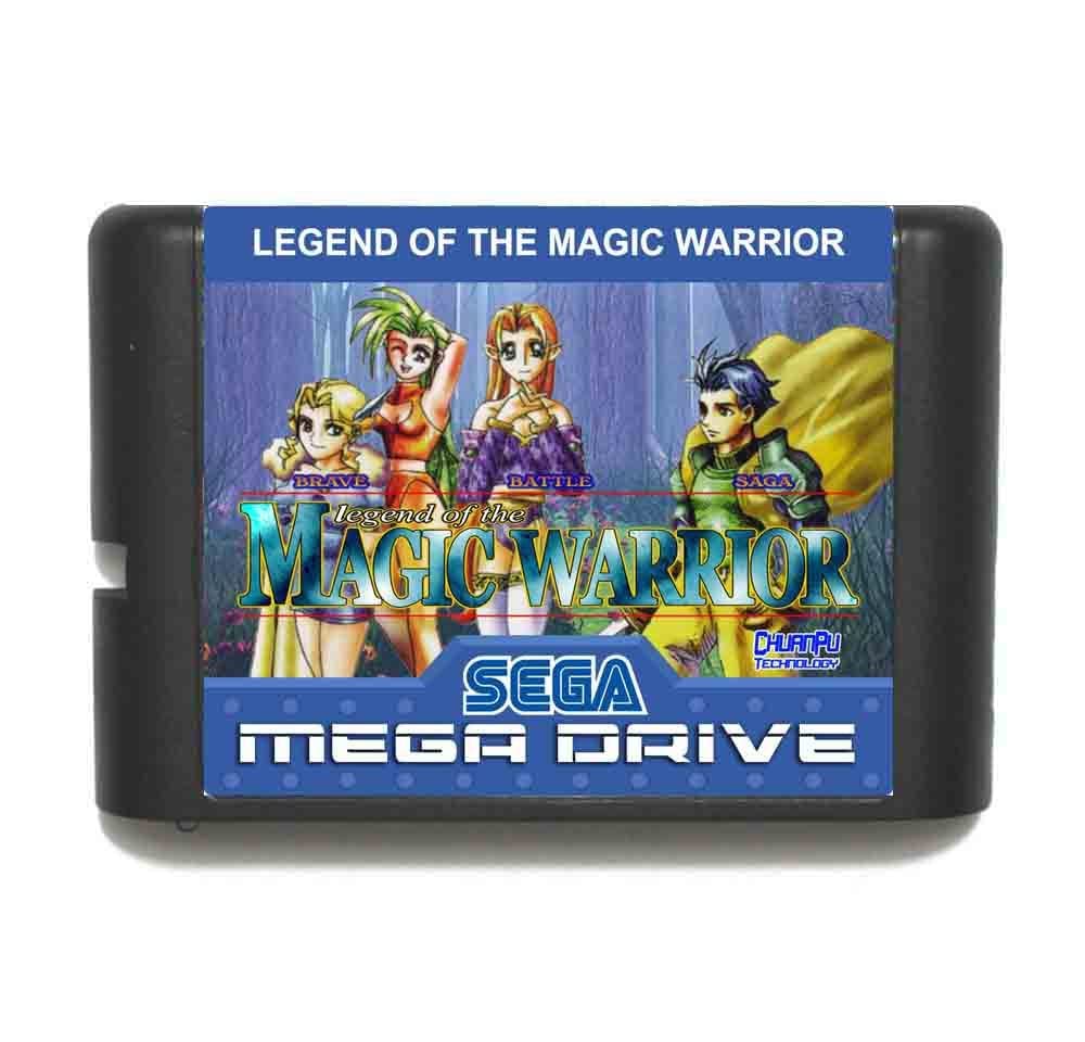 Brave Battle Saga Legend of the Magic Warrior 16 bit MD Game Card For Sega Mega Drive For Genesis-PAL-J