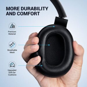 Active Noise Reduction Headset, Wireless Bluetooth 5.0 Headset, Headset with Microphone, 30 Hour Playback time, subwoofer Headset