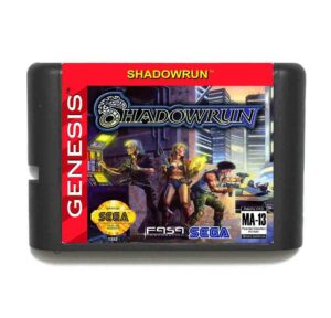 shadow run md 16 bit game card for sega mega drive for genesis-pal-e