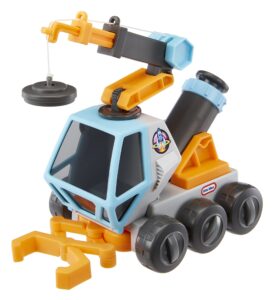 little tikes big adventures moon microscope space rover stem toy vehicle with microscope, magnetic crane, extending grabber for girls, boys, kids ages 3+