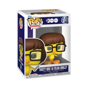 funko pop! animation: wb 100 - looney tunes, tweety bird as velma dinkley