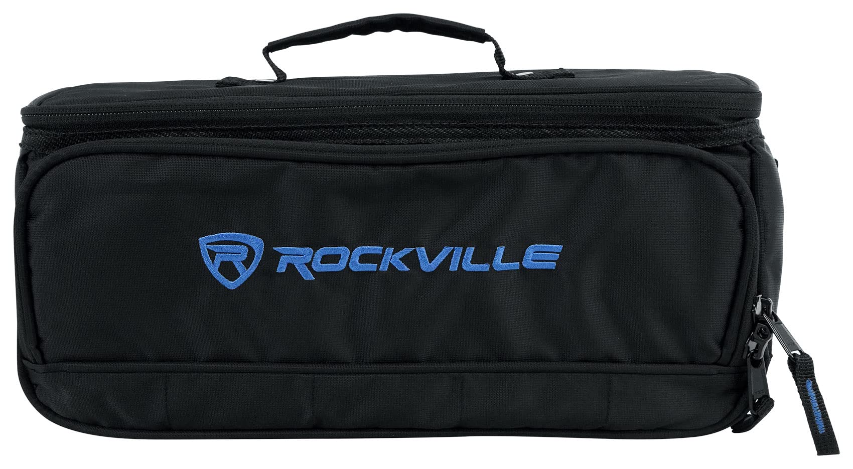 Rockville MB147 DJ Gear Mixer Gig Bag Case 14" x 7" x 6.5" + 13" Laptop Pocket,Black