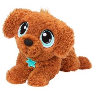 little tikes rescue tales tickle pup, interactive cuddly soft plush goldendoodle kids toy dog, for girls, boys ages 3+