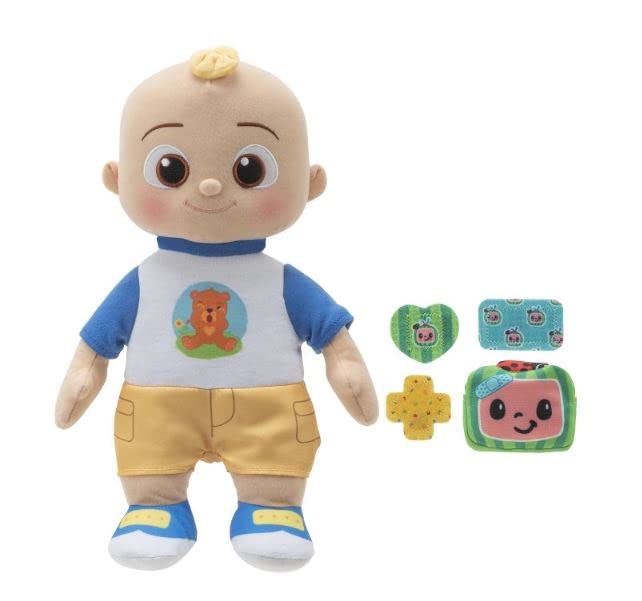 CoComelon Official Musical Doll Collection, Soft Plush Body, JJ + Cody Sing Along Friends (Boo Boo JJ Deluxe Plush)