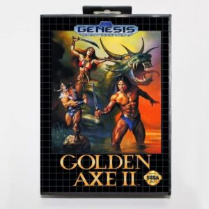 16 bit sega md game cartridge with retail box - golden axe ii 2 game card for megadrive genesis system-us box 2