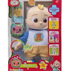 CoComelon Official Musical Doll Collection, Soft Plush Body, JJ + Cody Sing Along Friends (Boo Boo JJ Deluxe Plush)