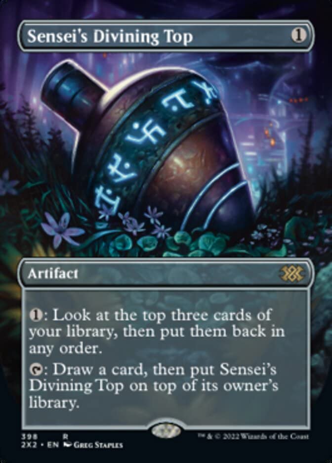 Magic: the Gathering - Sensei's Divining Top (398) - Borderless - Double Masters 2022