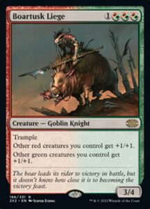 magic: the gathering - boartusk liege (186) - double masters 2022