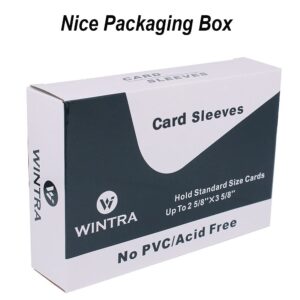 WINTRA Penny Card Sleeves, 2-5/8 x 3-5/8'' Soft Protective Sleeves, Ultra Clear Baseball Card Sleeves, Soft Card Protectors for Trading Cards (2000 count)