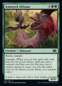 magic: the gathering - annoyed altisaur (134) - double masters 2022