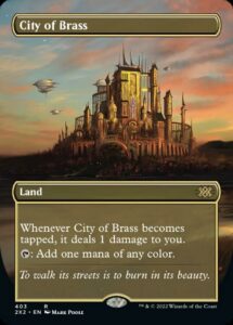 magic: the gathering - city of brass (403) - borderless - double masters 2022