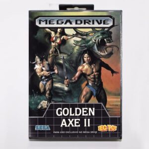 16 bit sega md game cartridge with retail box - golden axe ii 2 game card for megadrive genesis system-br box