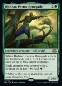 magic: the gathering - rishkar, peema renegade (157) - double masters 2022