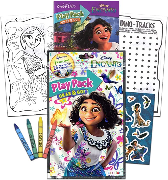 Disney Encanto Coloring Book Set - Activity Bundle with Encanto Imagine Ink, Play Pack, Stickers, Crayons, Door Hanger and More (Encanto Party Favors and Supplies)