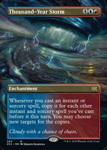 magic: the gathering - thousand-year storm (390) - borderless - foil - double masters 2022