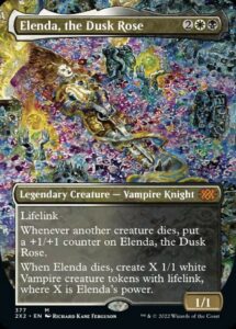 magic: the gathering - elenda, the dusk rose (377) - borderless - double masters 2022