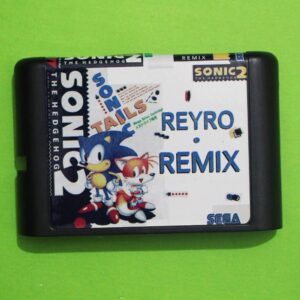 sonic 2 retro remix 16 bit md game card for sega mega drive for genesis-ntsc-j