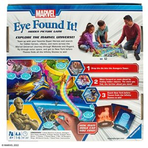 Ravensburger Marvel Eye Found It! Board Game - Engaging Puzzle Game for Kids and Adults | Features Beloved Marvel Characters | Encourages Memory and Observation Skills | Ideal Gift for Marvel Fans