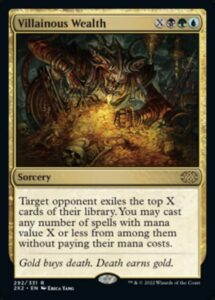 magic: the gathering - villainous wealth (292) - foil - double masters 2022