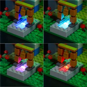 VONADO LED Light Kit Compatible with Lego Minecraft Llama Village 21188, Light-Operated Lighting Compatible with Minecraft Llama Lego 21188 (NO Lego Model,ONLY Lights)