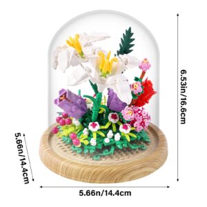 CEACYDIK Creative Bonsai Flower Building Bricks Building Blocks Set for Adults and Kids (Lily Bonsai Flower)